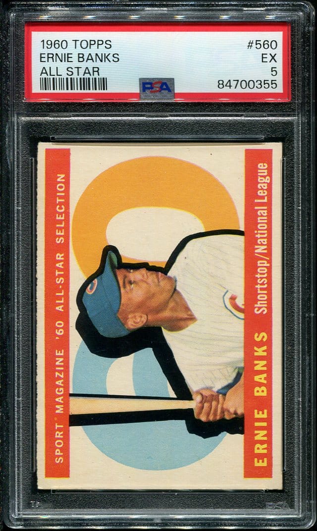 1960 Topps #560 Ernie Banks All Star PSA 5 HOF (84700355) - All Star ...