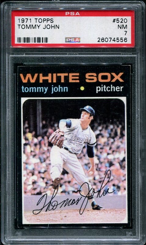 1971 Topps #520 Tommy John PSA 7 (26074556) - All Star Cards Inc
