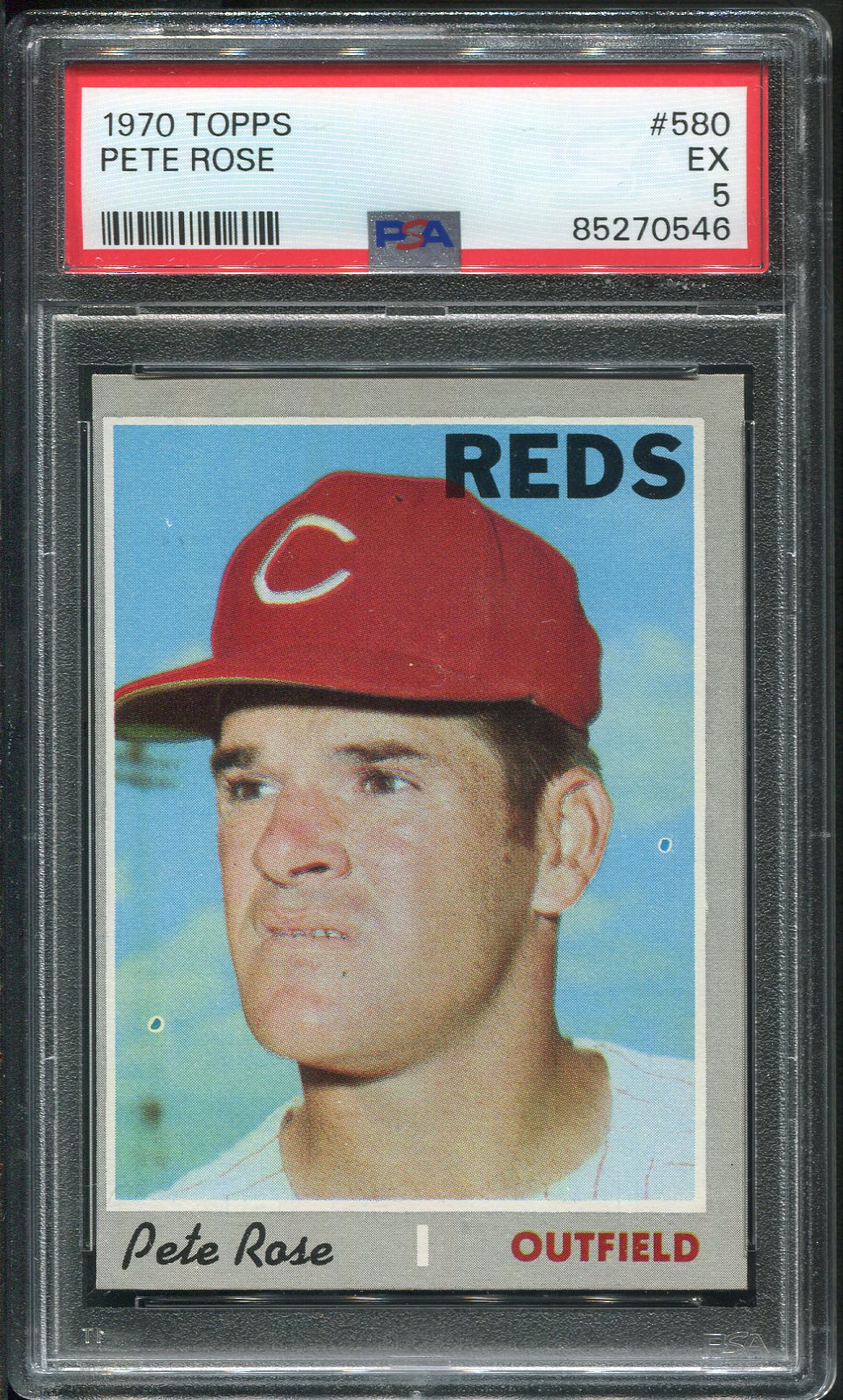1970 Topps #580 Pete Rose PSA 5 (85270546) - All Star Cards Inc
