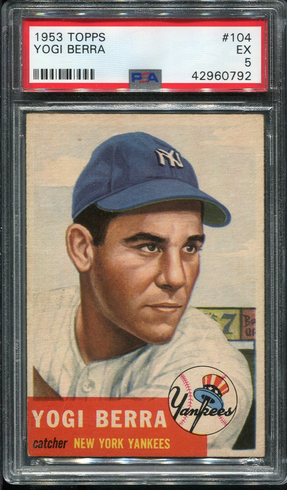 1953 Topps #104 Yogi Berra PSA 5 HOF (42960792) - All Star Cards Inc