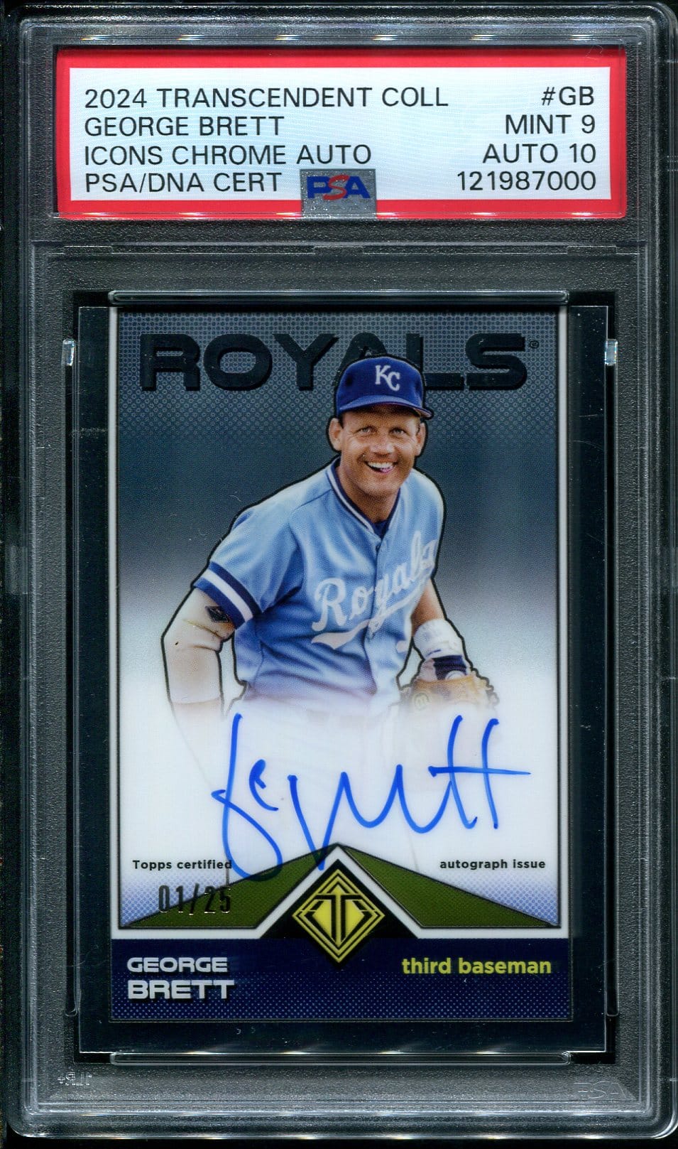Autographed 2024 Transcendent Collection Icons Chrome Autograph ...